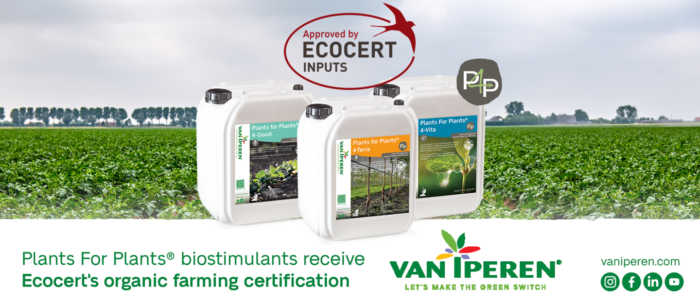 Plants For Plants® biostimulants receive Ecocert's organic farming ...